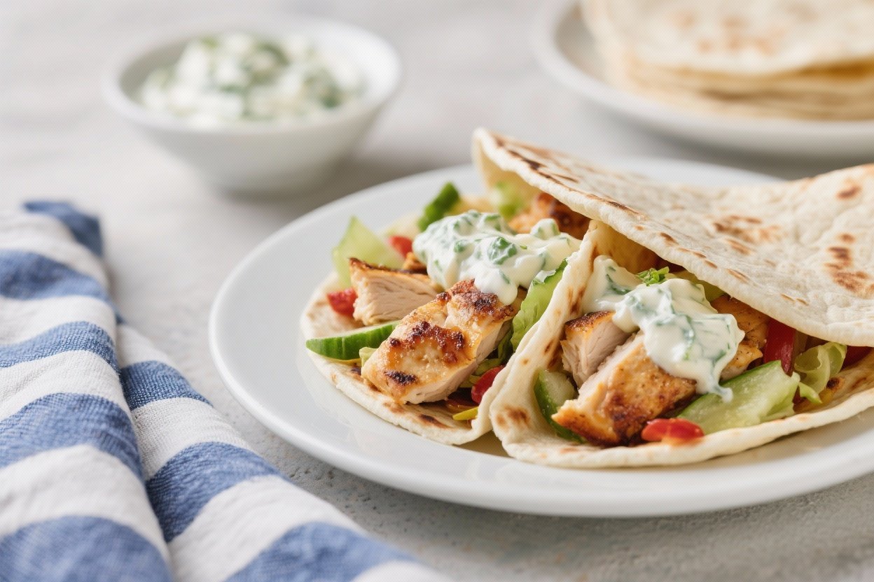 Greek Yogurt Chicken Gyros with Fresh Tzatziki – Easy, Flavorful, and ...